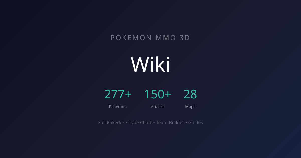 Pokemon MMO 3D Wiki — Pokédex, Guides, Type Chart & Team Builder ...